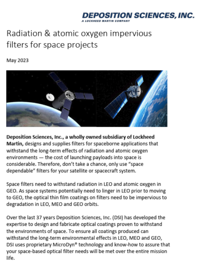 Space Filters Announcement